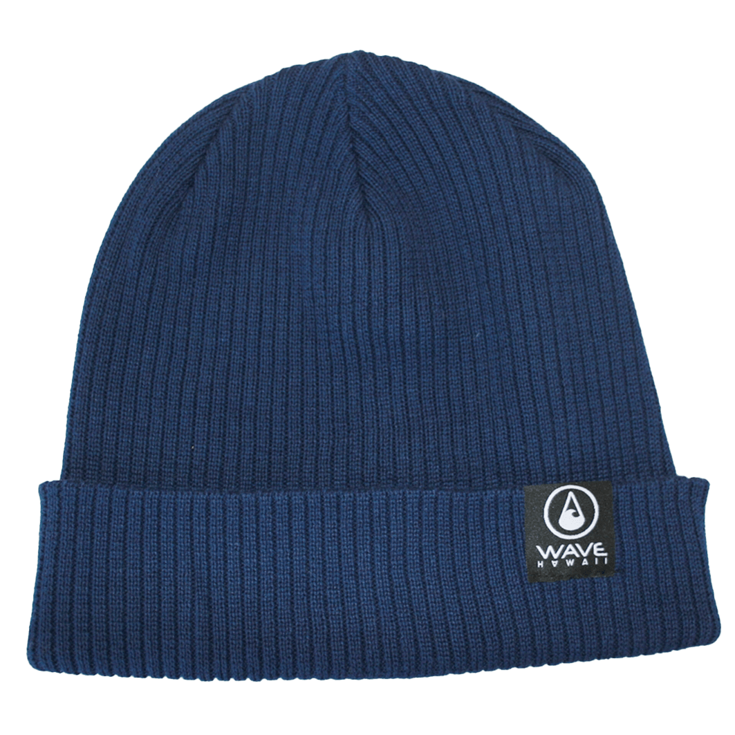 Beanie Bio Cotton Blue| WAVE HAWAII